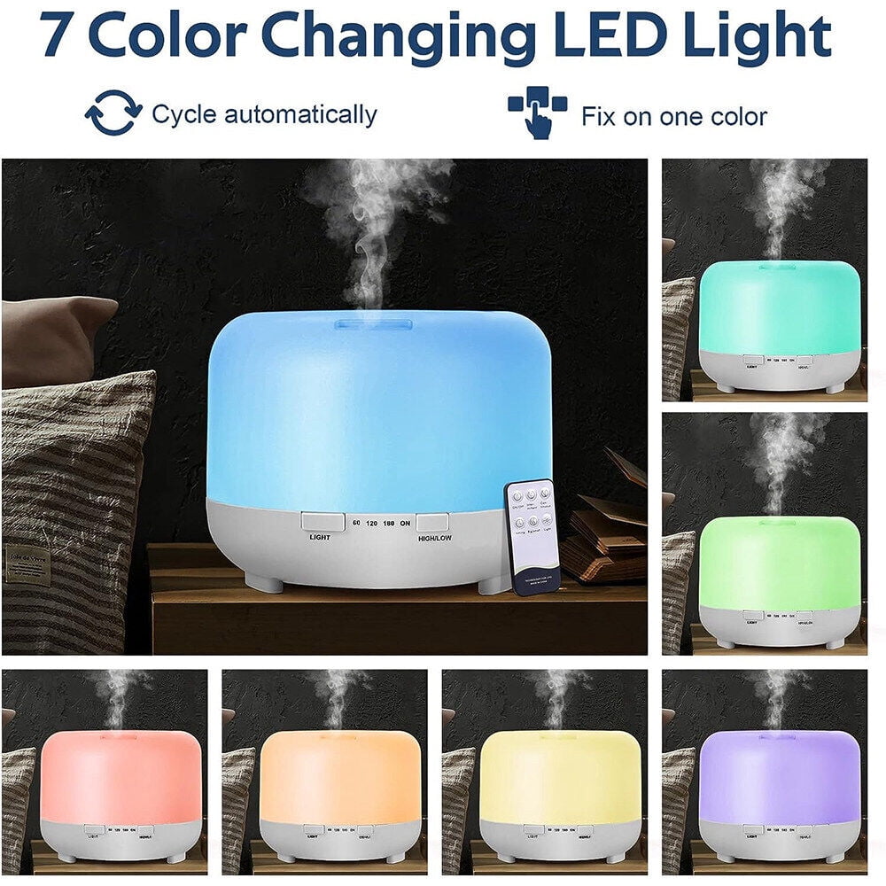 Essential Oil Aroma Diffuse Aromatherapy LED Ultrasonic Humidifier Air ...