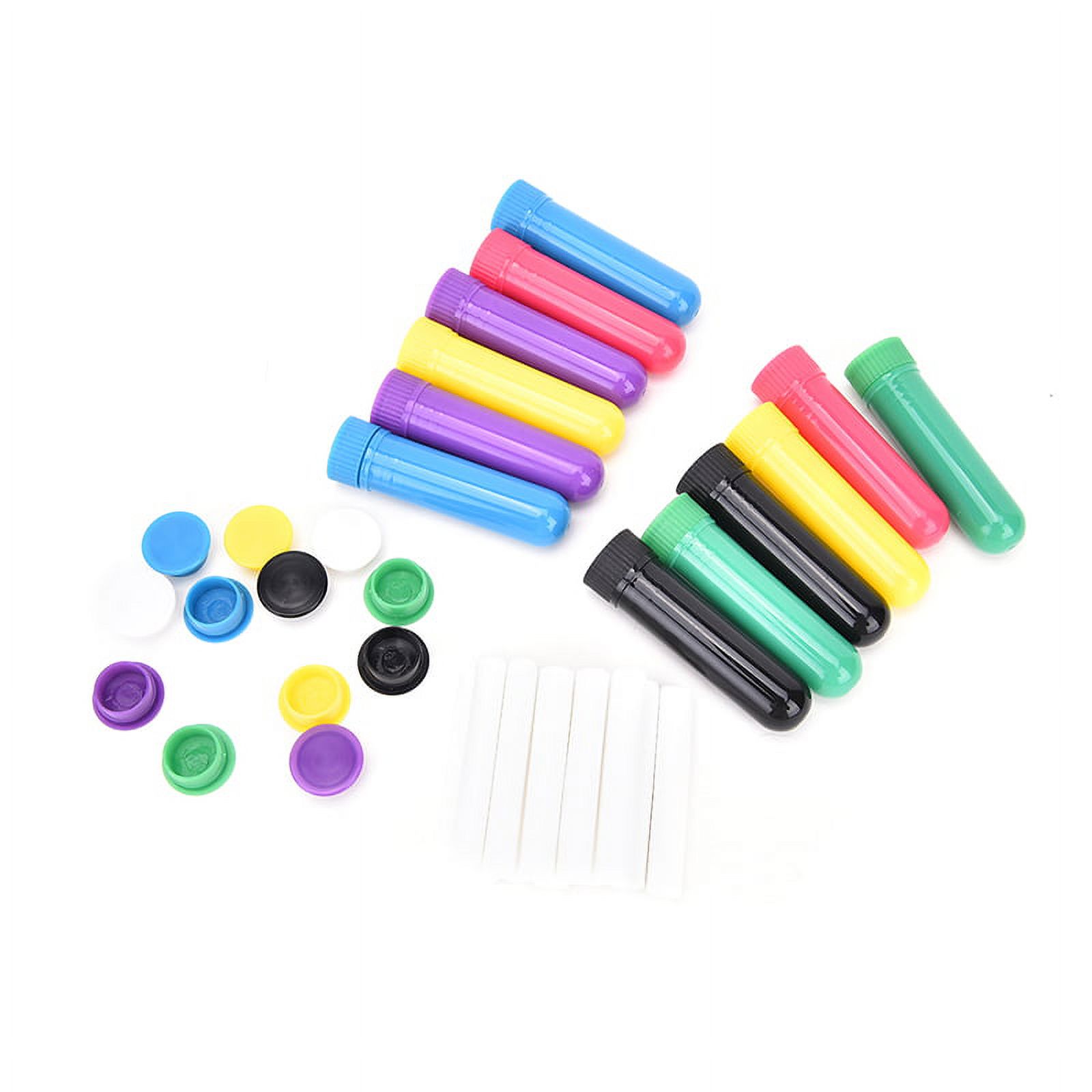 Essential Oil Aromatherapy Blank Nasal Inhaler Tubes 12 Complete Sticks ...