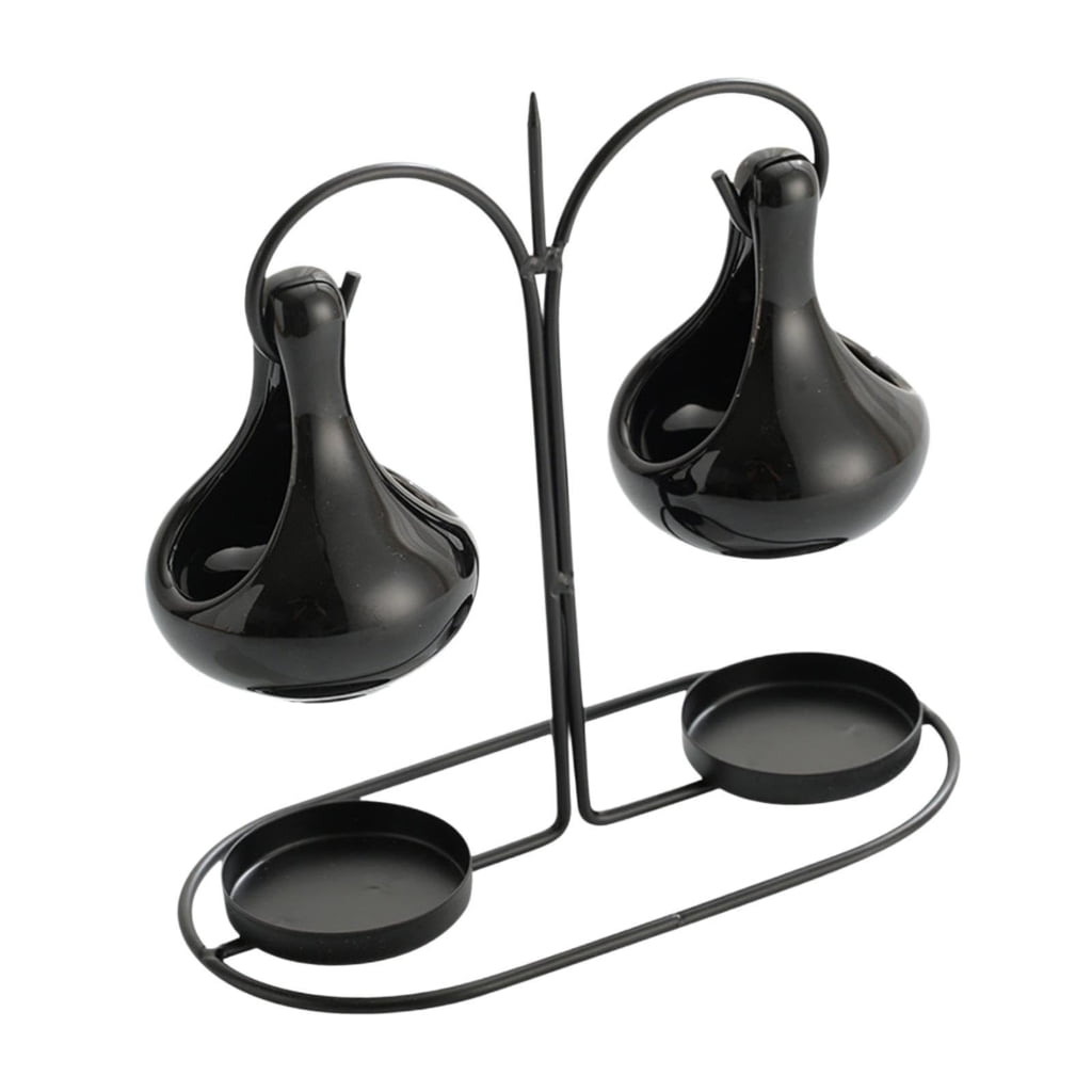 Essential Oil Burners Metal Tealight Holder Hanging Double Ceramics ...