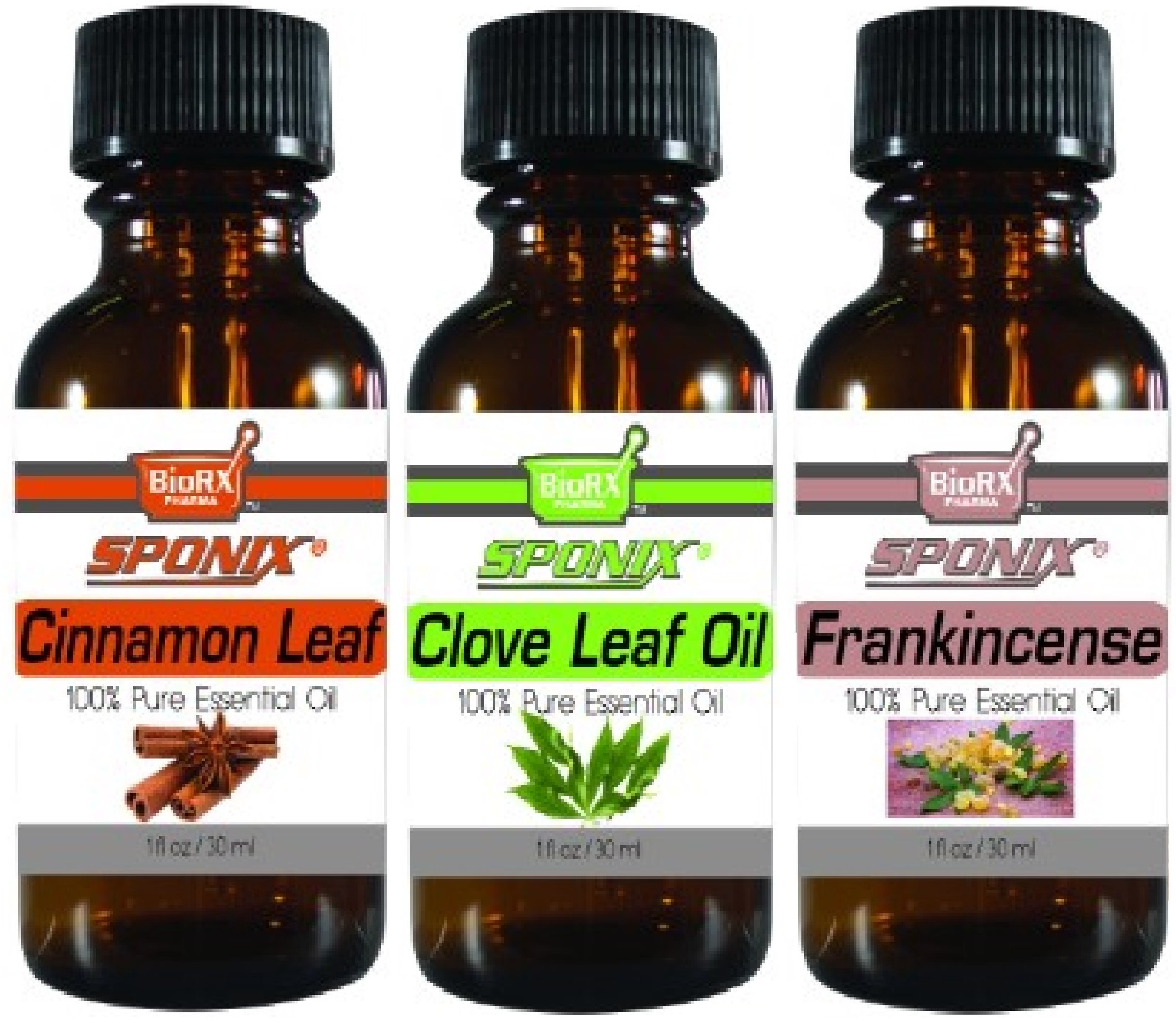 Essential Oil Cinnamon, Clove & Frankincense - Aromatherapy ( 3 x 30 ml ...
