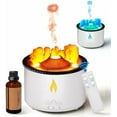 Essential Oil Diffuser 360ML,Volcano Diffuser/Humidifier, Flame and ...