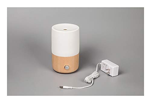 Essential Oil Diffuser Bamboo Peace Waterless Light Wood Ceramic Lamp ...