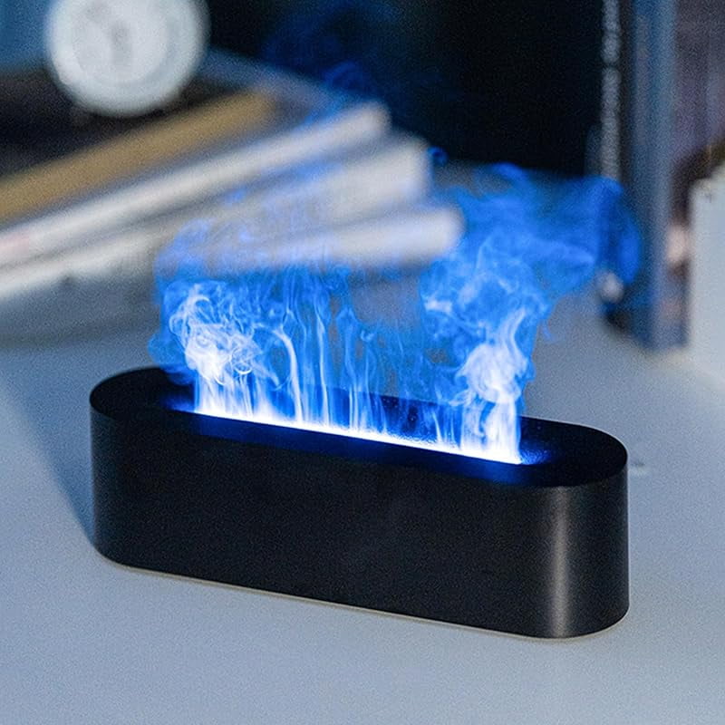 Essential Oil Diffuser, Fireplace Fire Flame Aromatherapy Diffuser ...