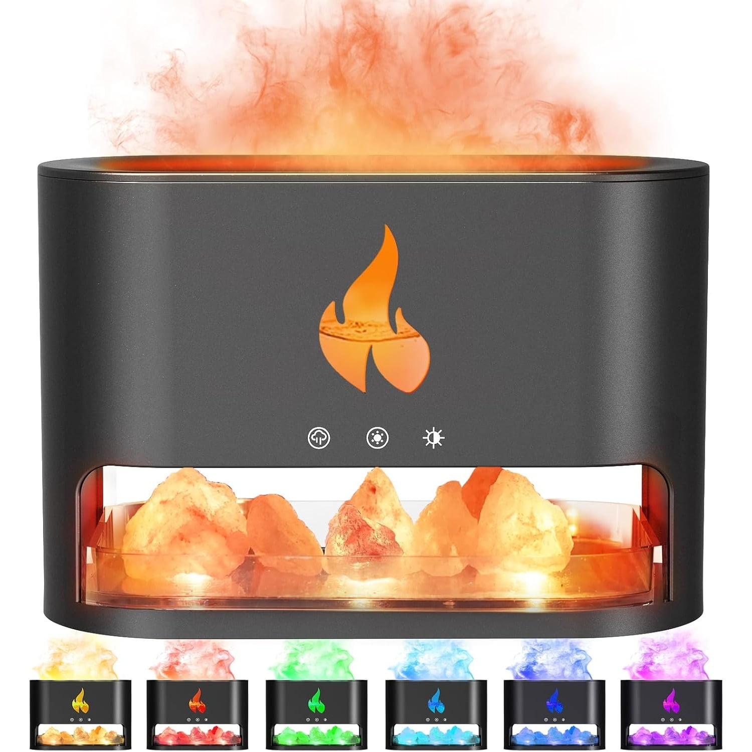 Essential Oil Diffuser, Fireplace Fire Flame Aromatherapy Diffuser ...