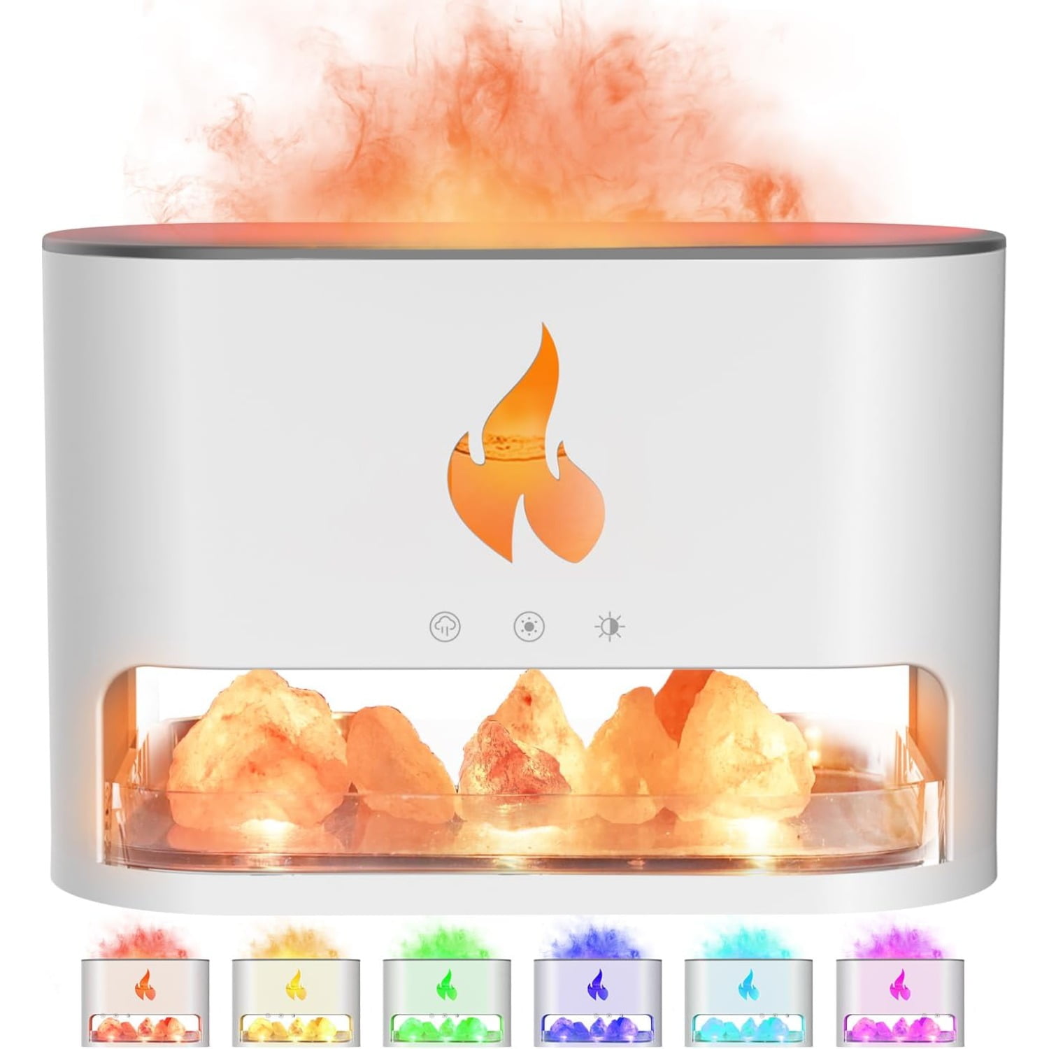 Essential Oil Diffuser, Fireplace Fire Flame Aromatherapy Diffuser ...