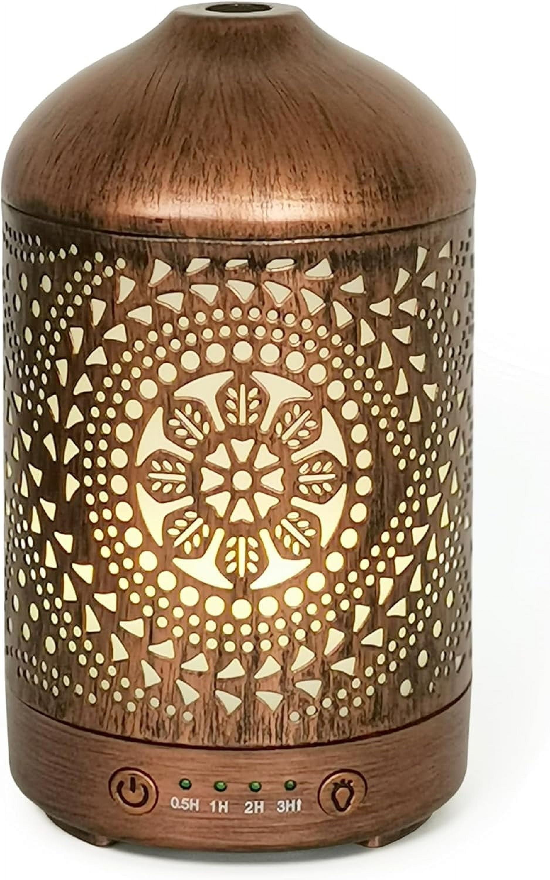 Essential Oil Diffuser Metal Diffuser 100 ml Timers Night Lights and ...