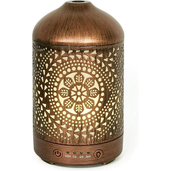 Essential Oil Diffuser Metal Diffuser 100 ml Timers Night Lights and ...