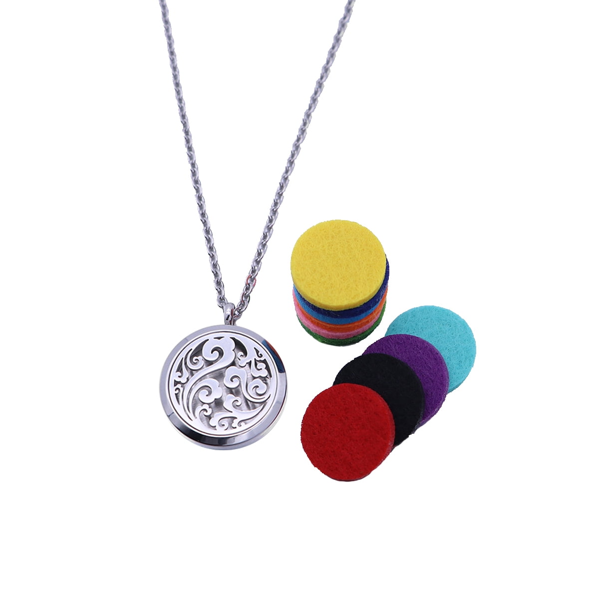 Essential Oil Diffuser Necklace Aromatherapy Diffuser Locket Pendant ...