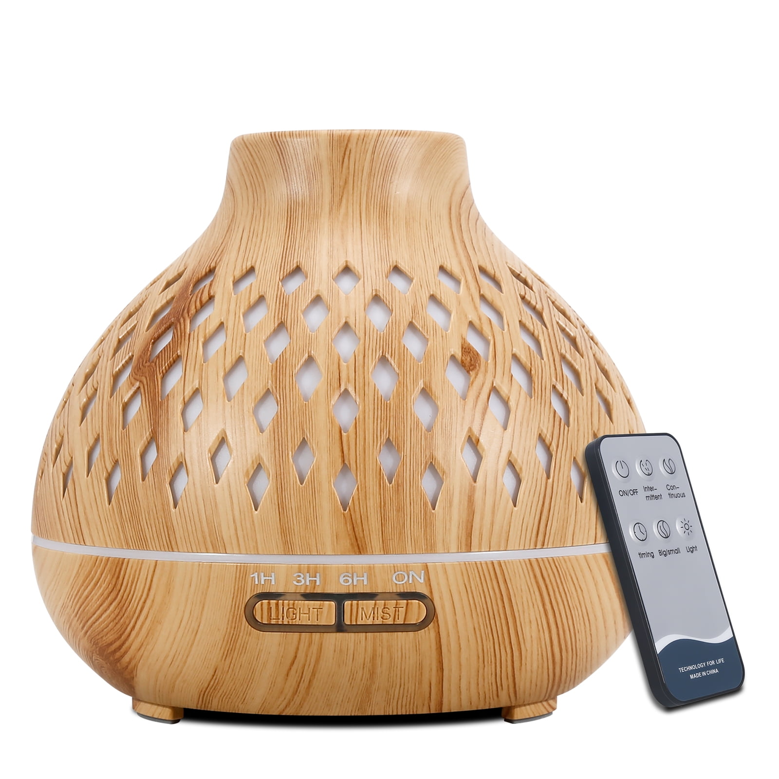 Essential Oil Diffuser with Remote Control, 400ml Cool Mist Humidifier ...