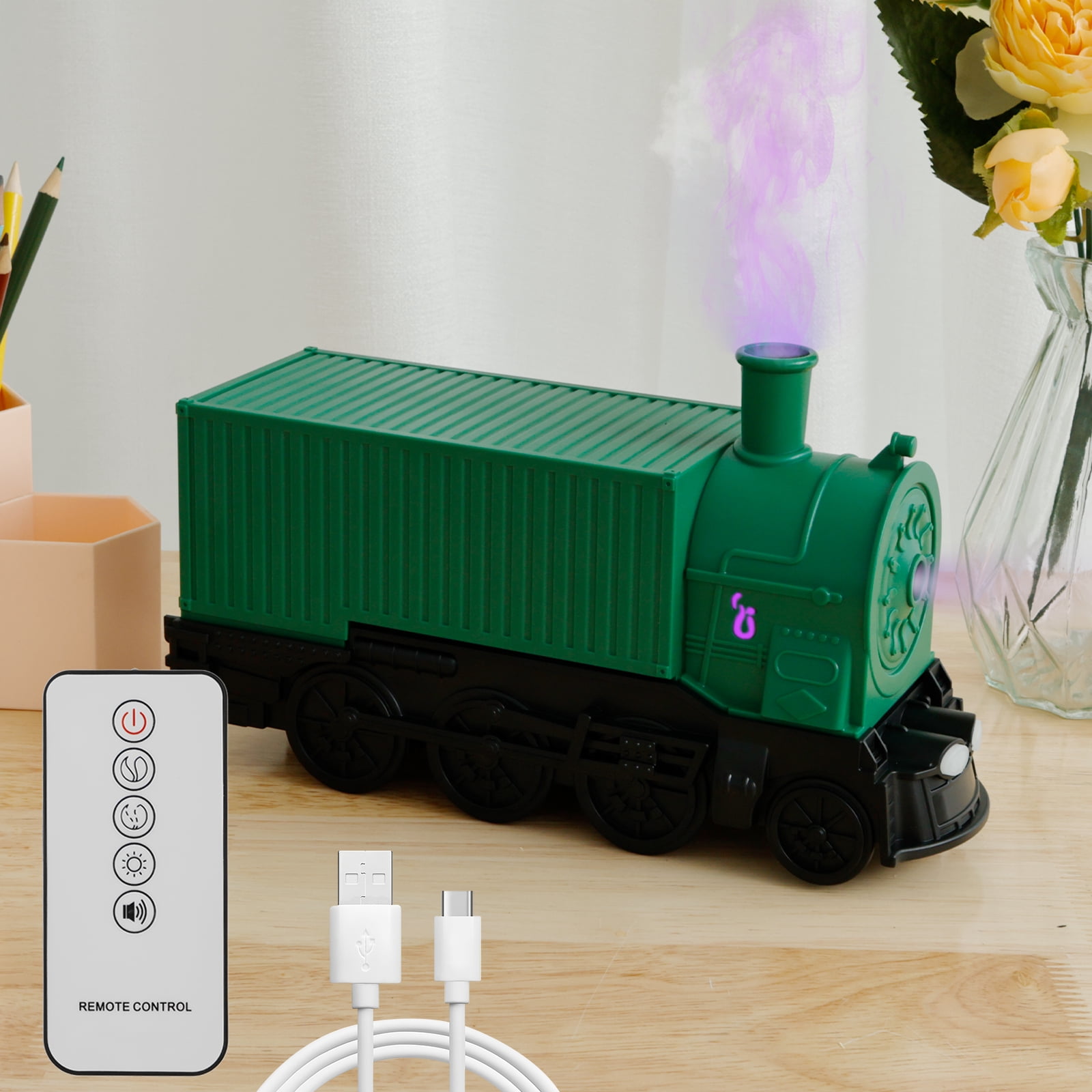 Essential Oil Diffuser Retro Creative Container with Remote Control ...