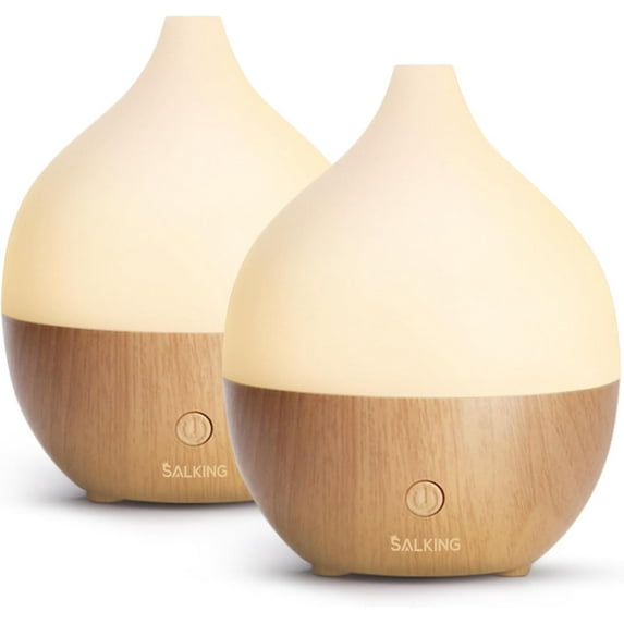 Essential Oil Diffuser (Set of 2) 100ml Small Aromatherapy Diffuser ...