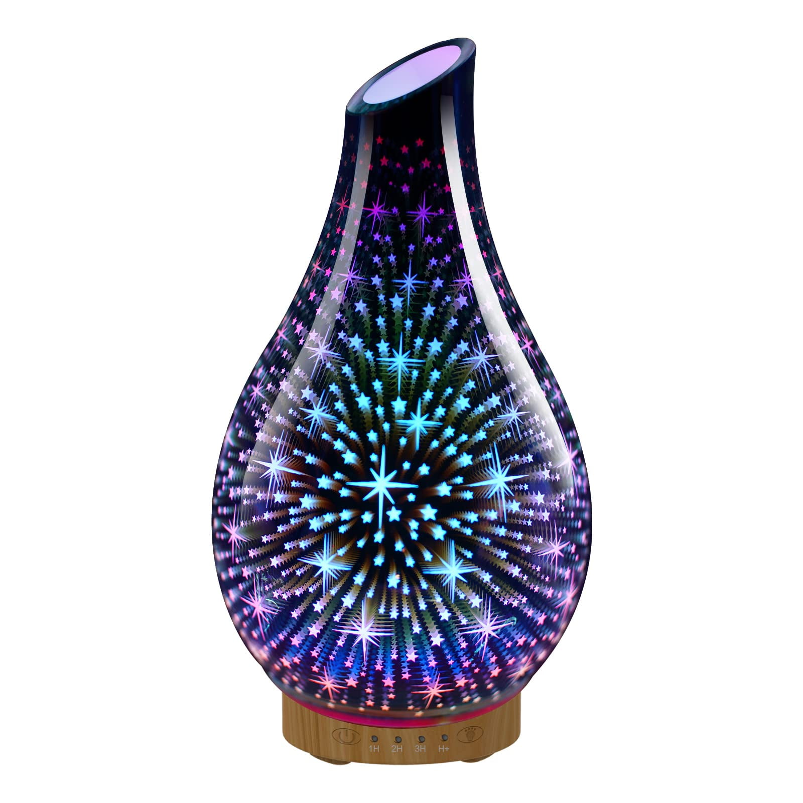 Essential Oil Diffusers 3D Glass Stars Aromatherapy Diffuser Ultrasonic ...