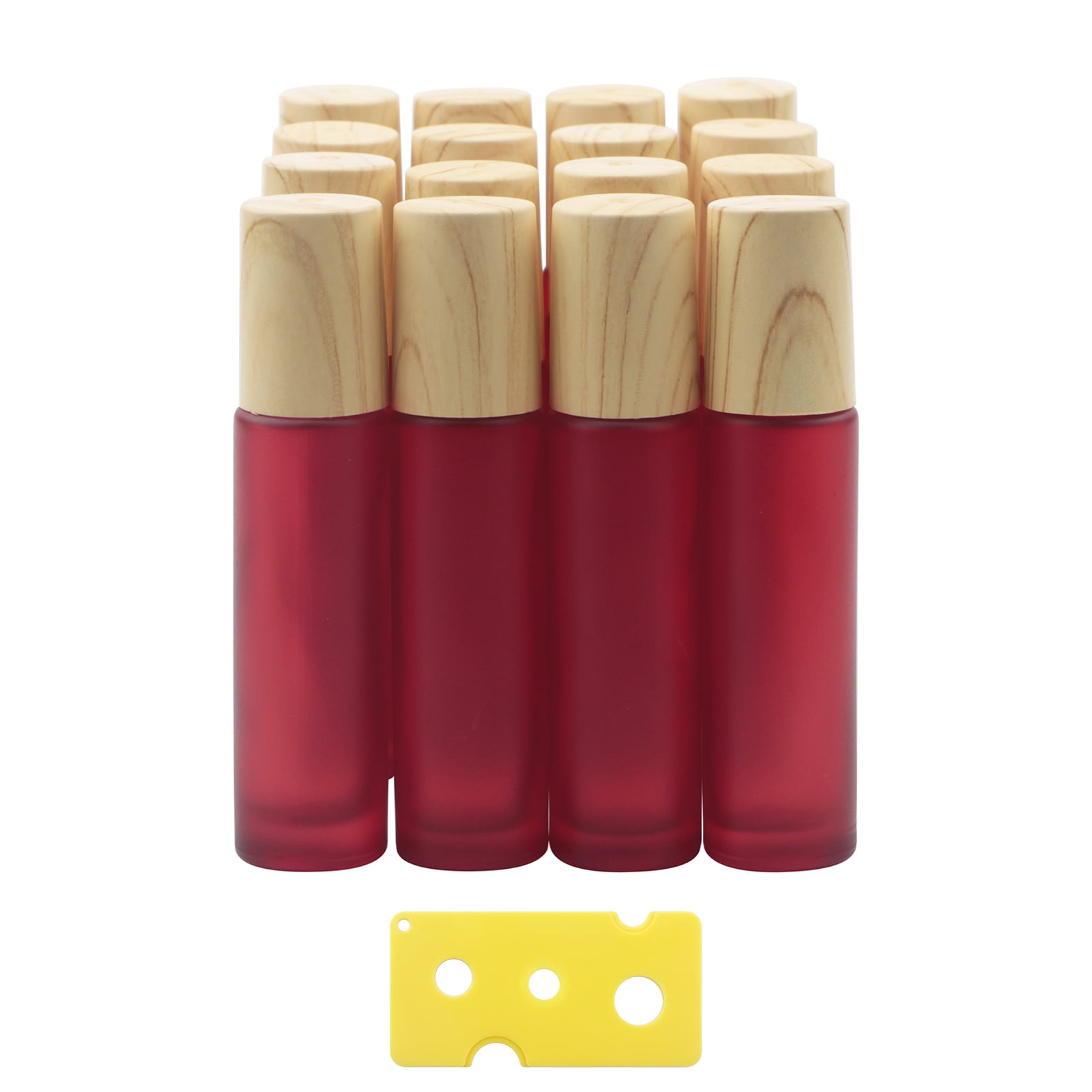 Essential Oil Glass Bottle 16pack 10ml Colorful Frosted Glass Roller ...