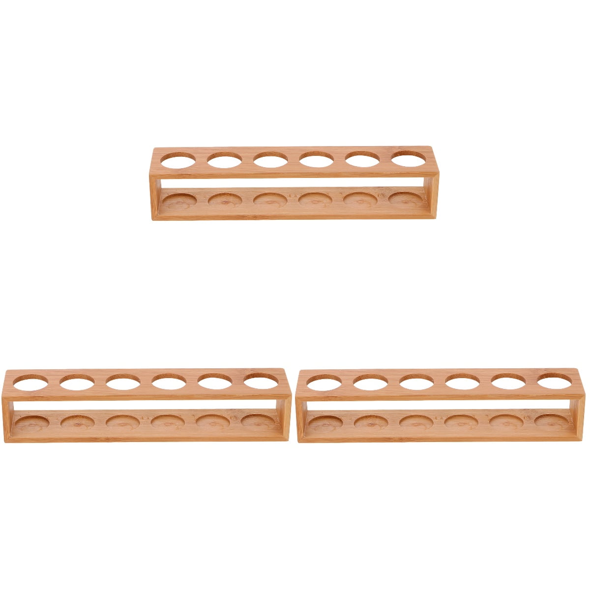 Essential Oil Shelf Bottle Solid Wood Display Stand Storage Container ...