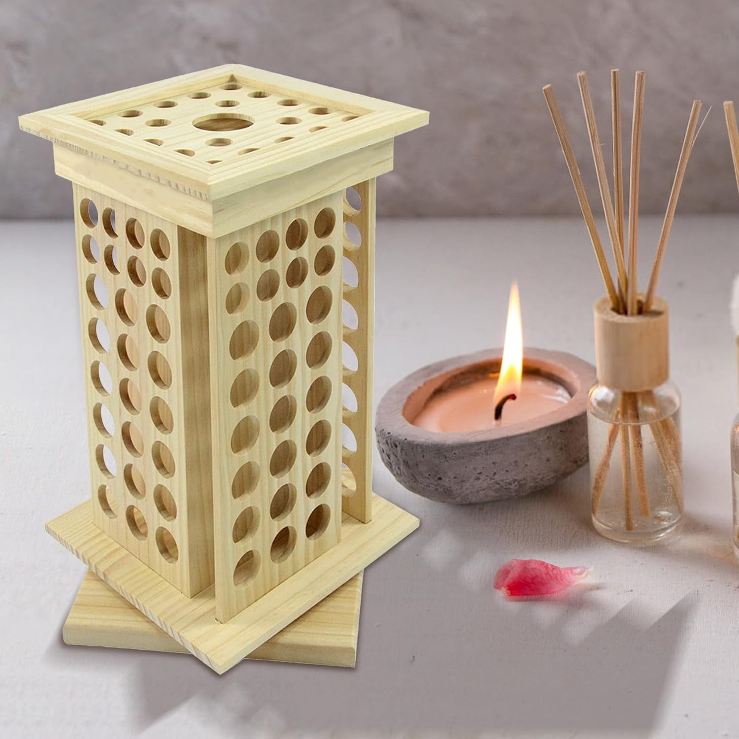 Essential Oil Storage Shelf Holds 125 Bottles Rotating Essential Oil ...