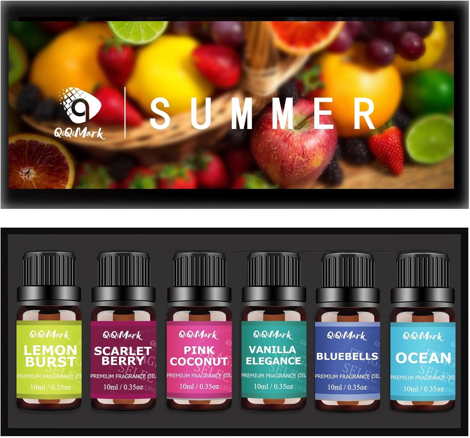 Essential Oils for Diffuser-Summer, 6pcs Essential Oil Set, 10ml Lemon ...