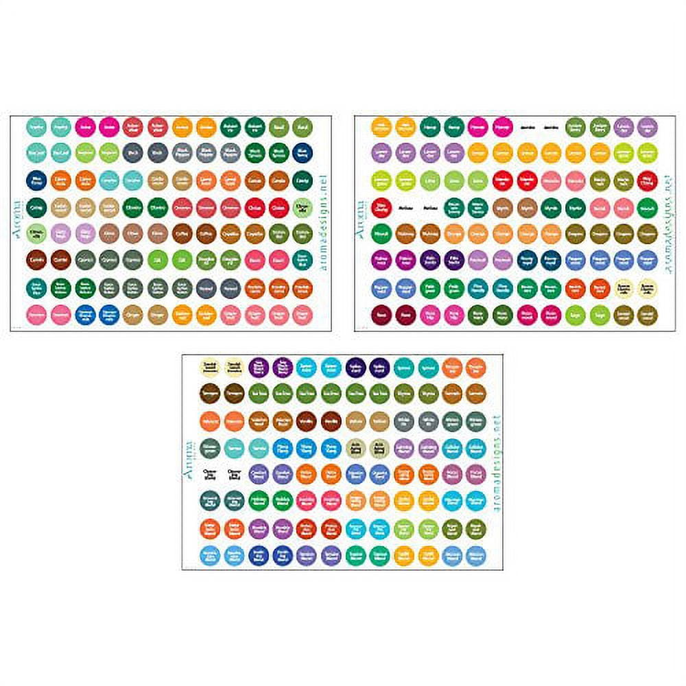 Essential Oils Labels - Includes Multiple Bottle Cap Stickers for All ...