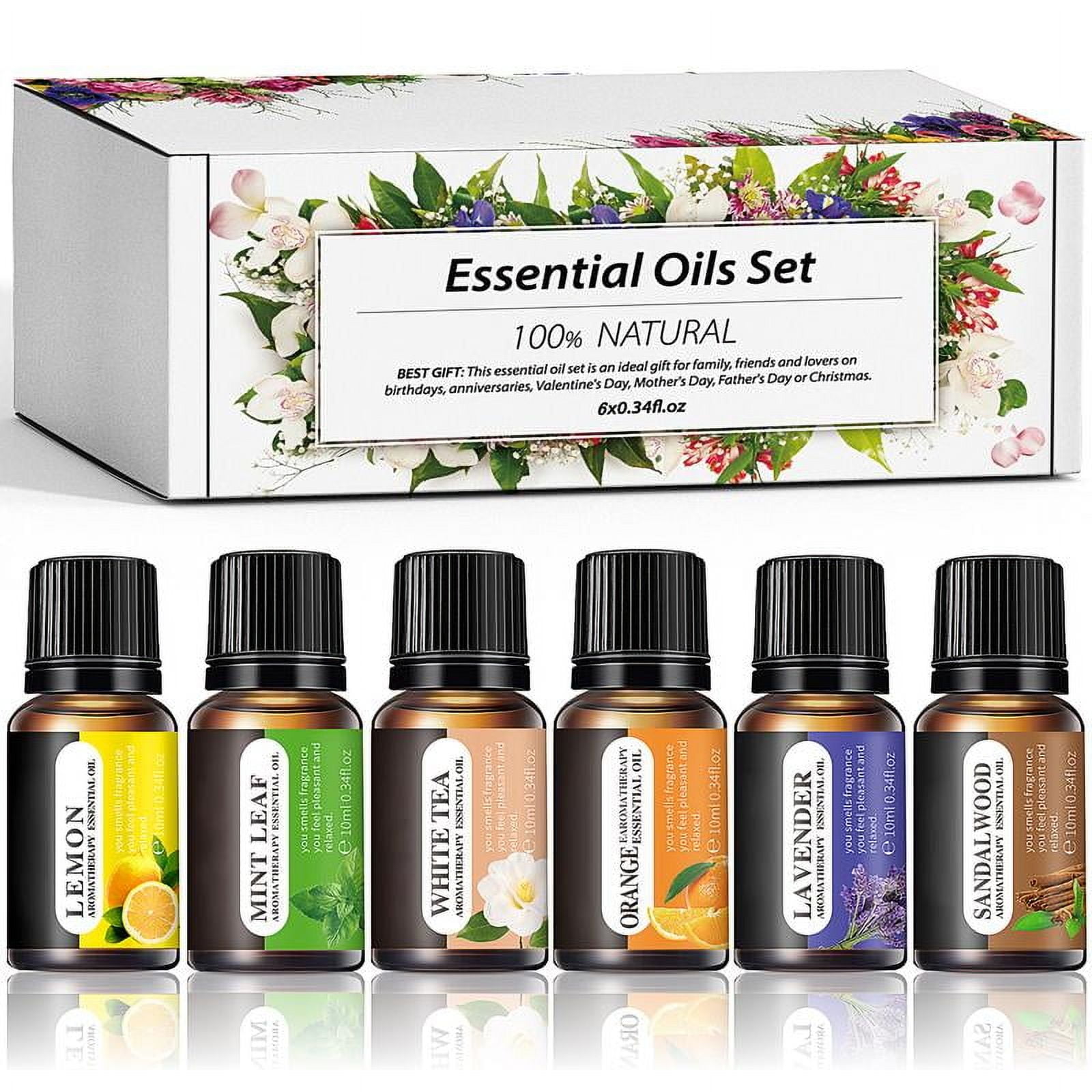 Essential Oils Set, 10 ML Bottles Set For Home Care, Fragrance ...