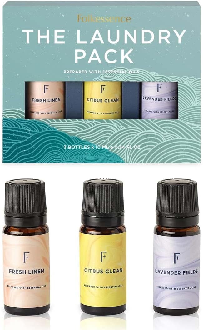 Essential Oils Set for Laundry, Dryer Balls | Set of 6 Fresh Linen ...
