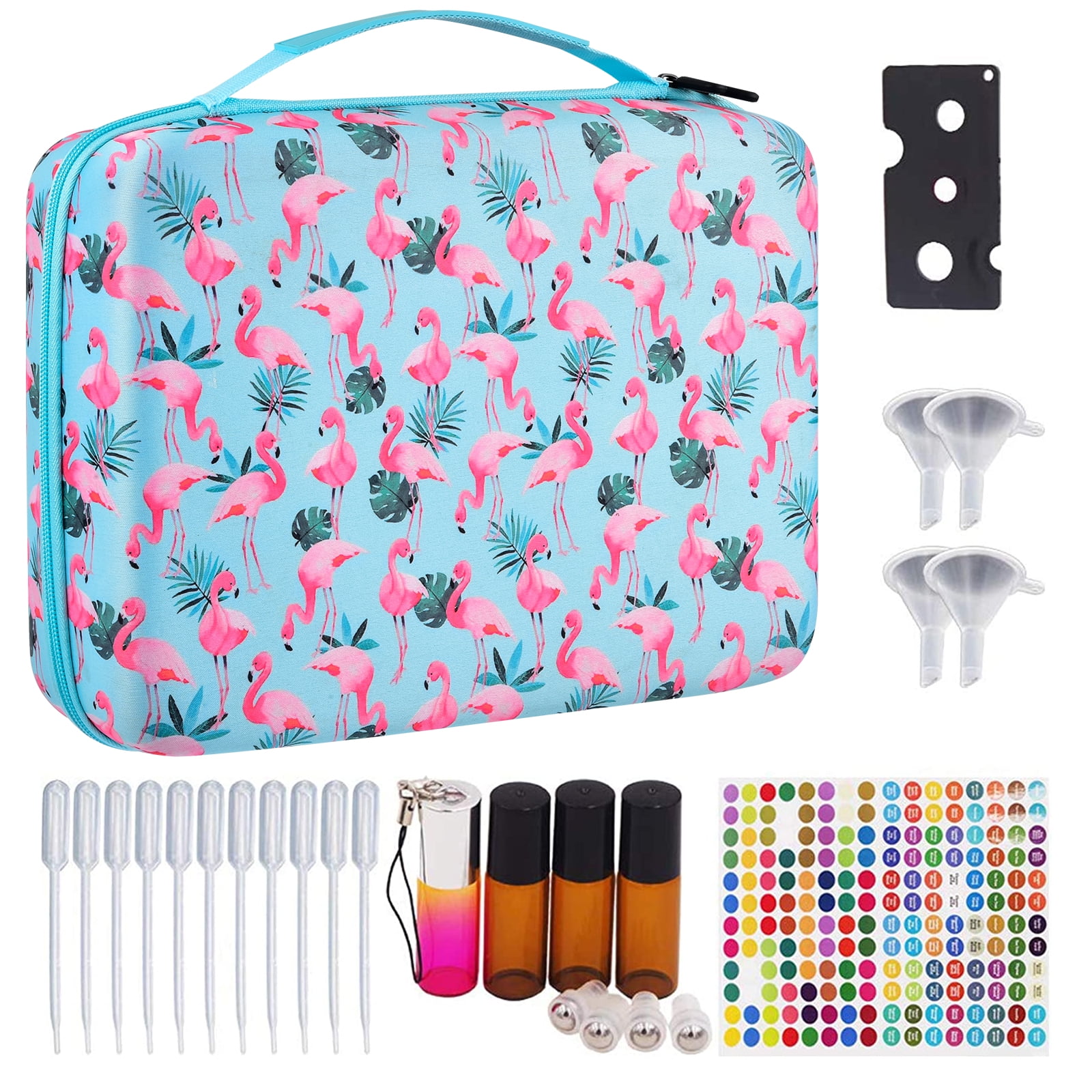 Essential Oils Travel Box Holder - Hard Shell Organizer for 70 Bottles ...