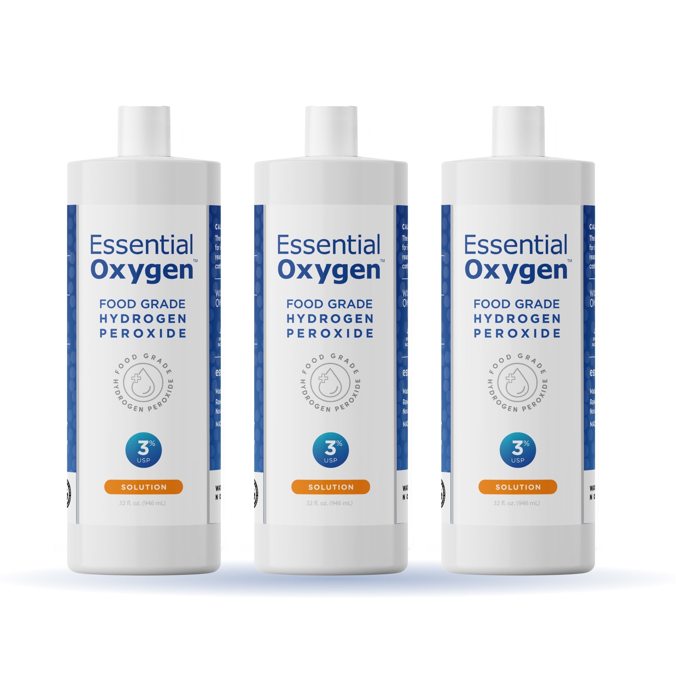 Essential Oxygen Food Grade Hydrogen Peroxide Antibacterial All-Purpose ...