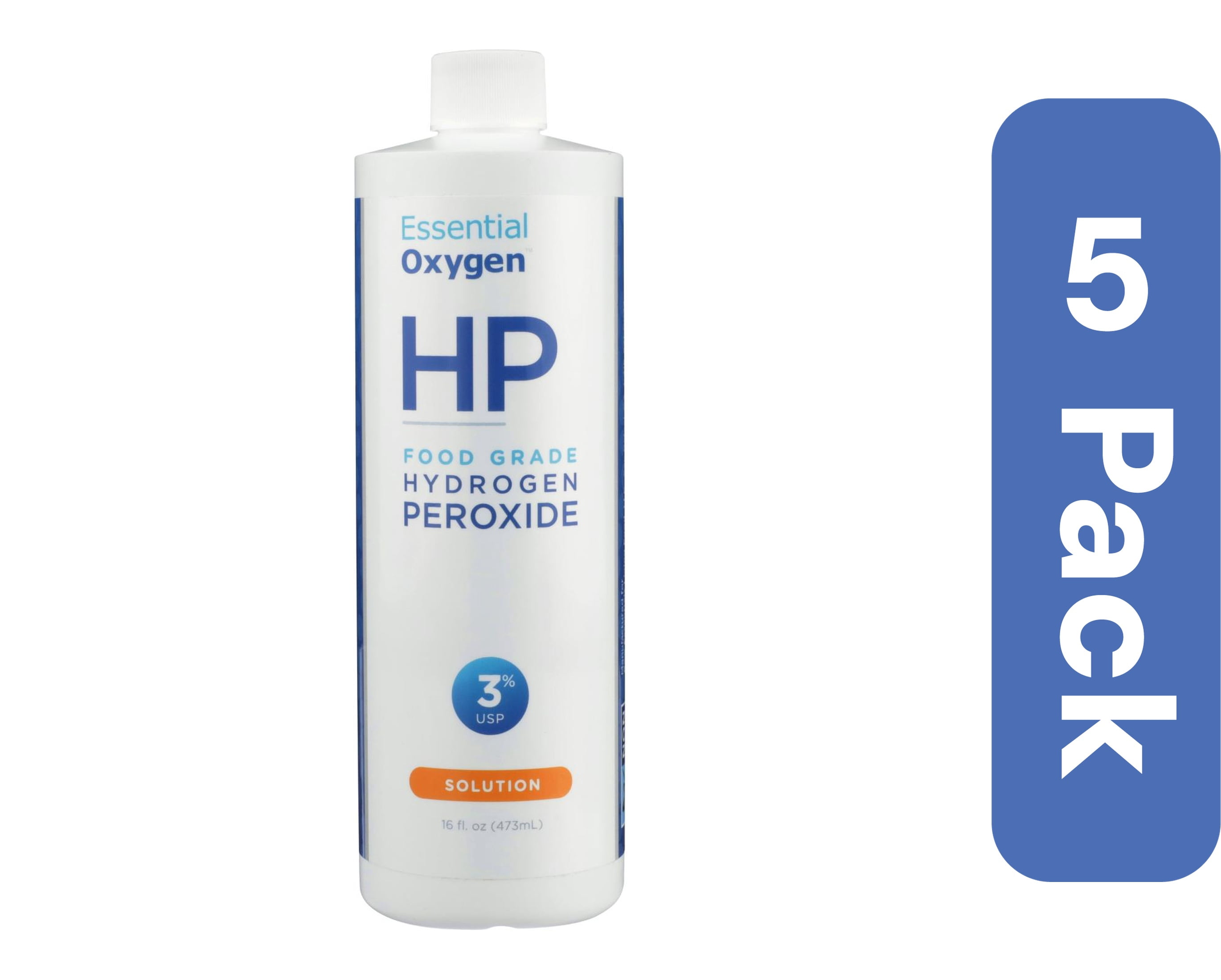 Essential Oxygen Hydrogen Peroxide 3% 16 oz (Pack of 5) - Walmart.com