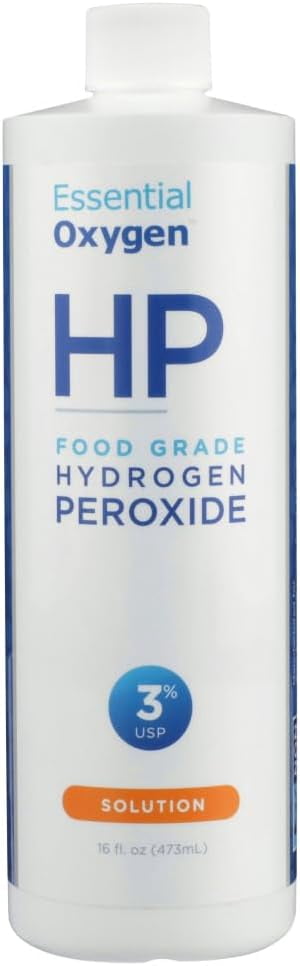 Essential Oxygen+ Hydrogen Peroxide 3% Food Grade - 16 oz (Pack of 3 ...