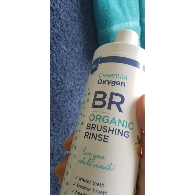 Essential Oxygen Organic Brushing Rinse Toothpaste Mouthwash for Whiter ...