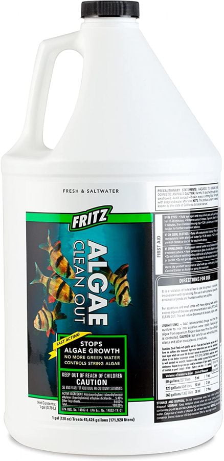 Fritz Aquatics Algae Clean Out, Fish Tank Drops for Algae Control - 1 ...