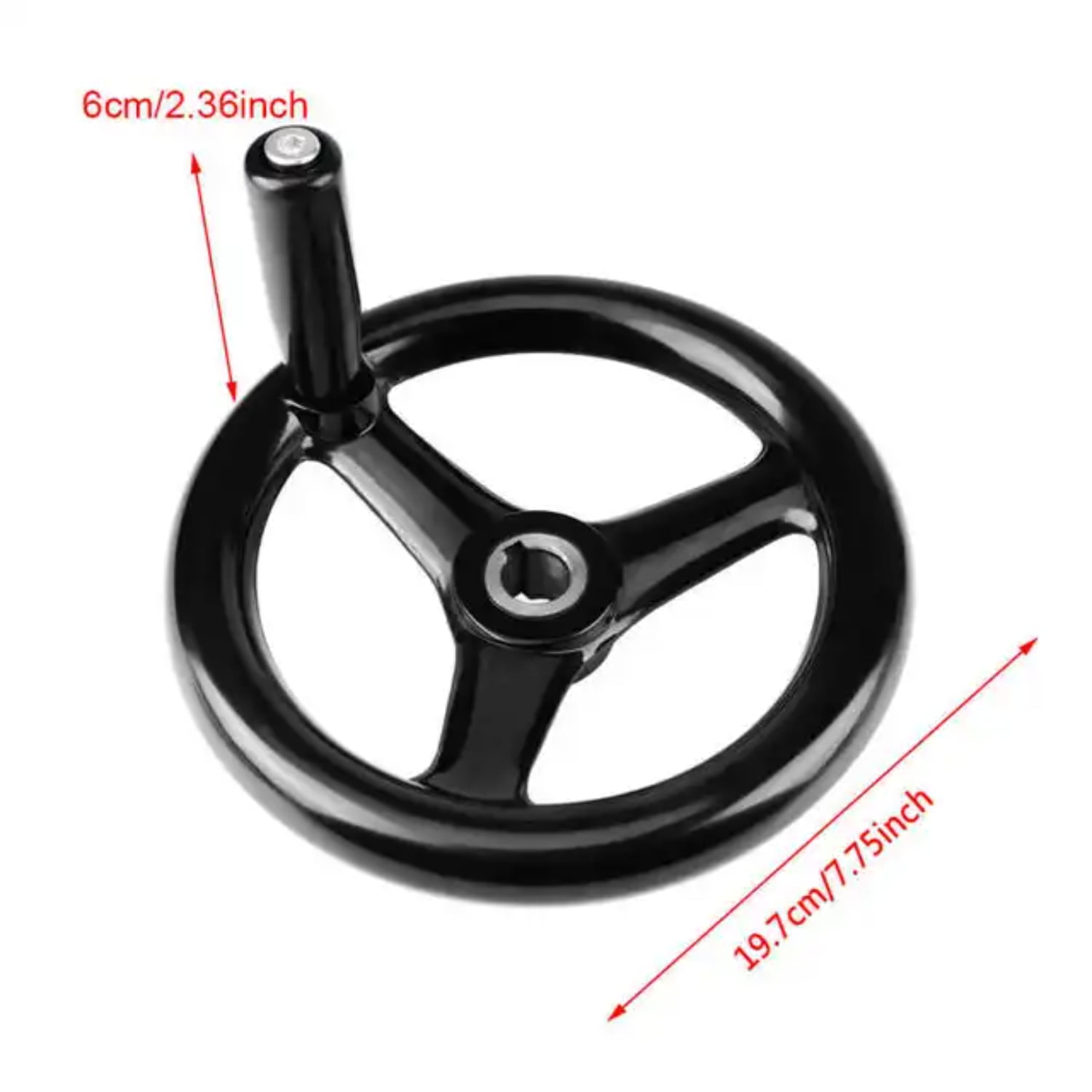 Essential Precision Work Tool - Set of Three Black Vintage Hand Wheels ...