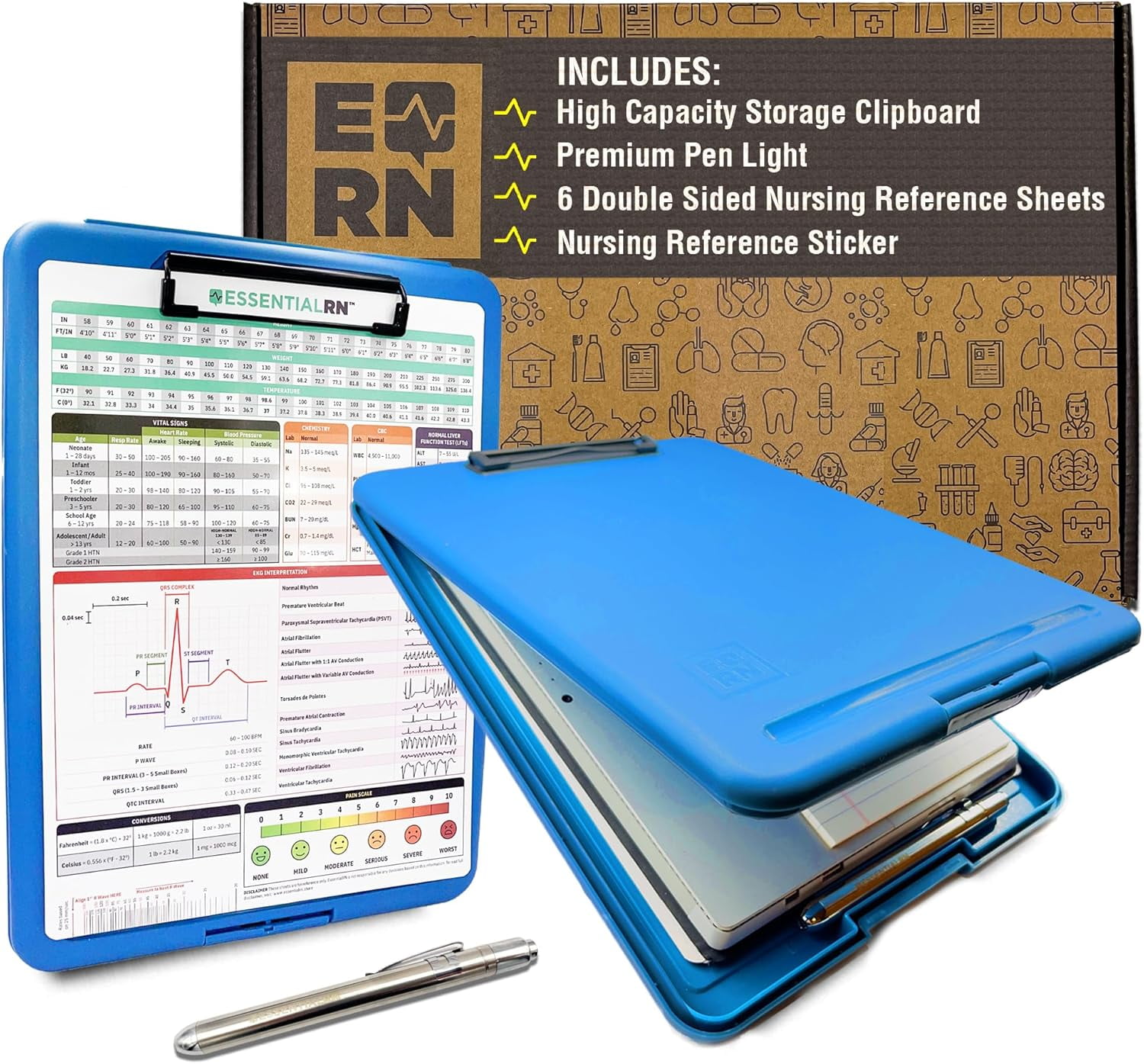 Essential RN Nursing Clipboard with Storage, Nursing and Medical ...