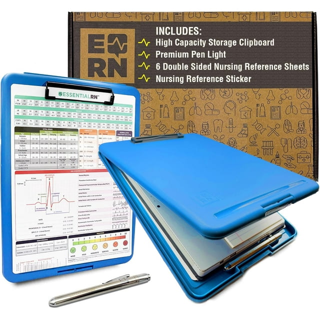 Essential RN Nursing Clipboard with Storage, Nursing and Medical ...