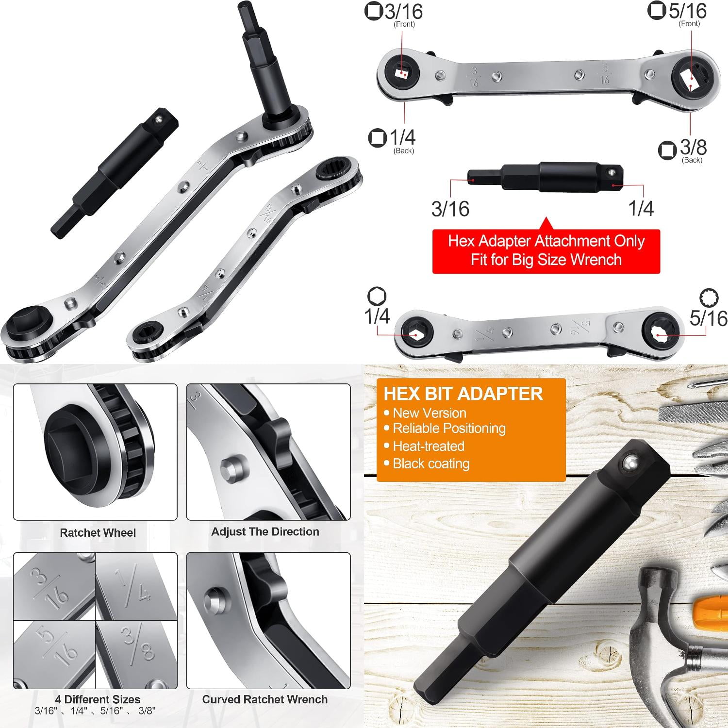Essential Ratcheting Wrench Set for HVAC Professionals - Versatile and ...