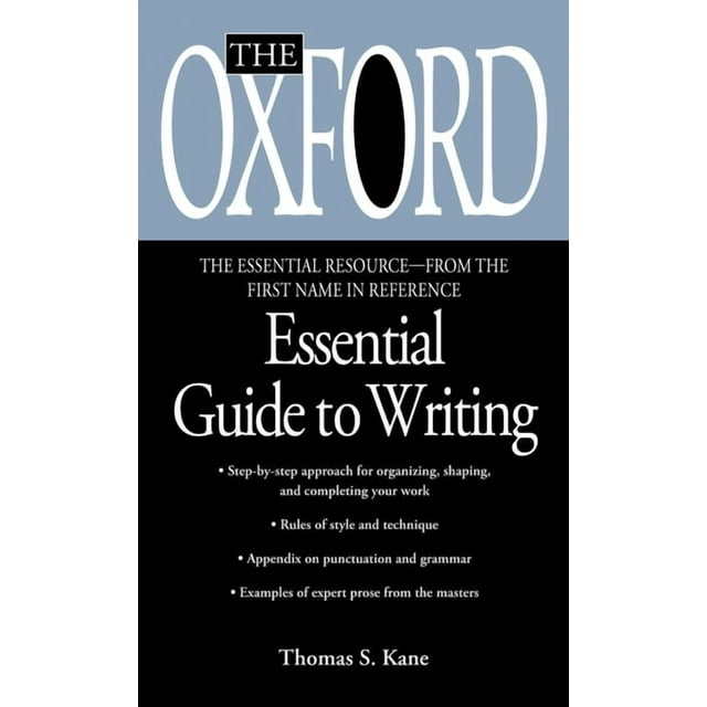 Essential Resource Library The Oxford Essential Guide to Writing ...