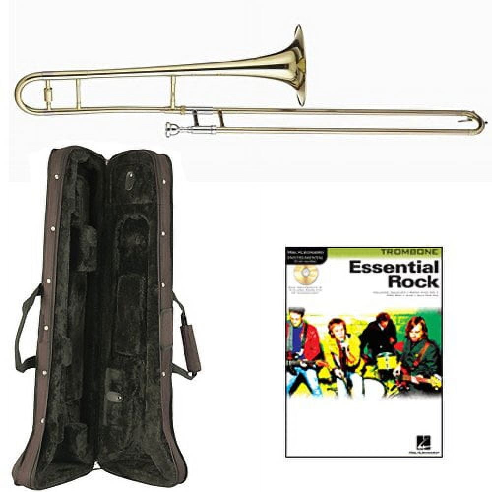 Essential Rock Bb Tenor Slide Trombone Pack - Includes Trombone w/Case ...