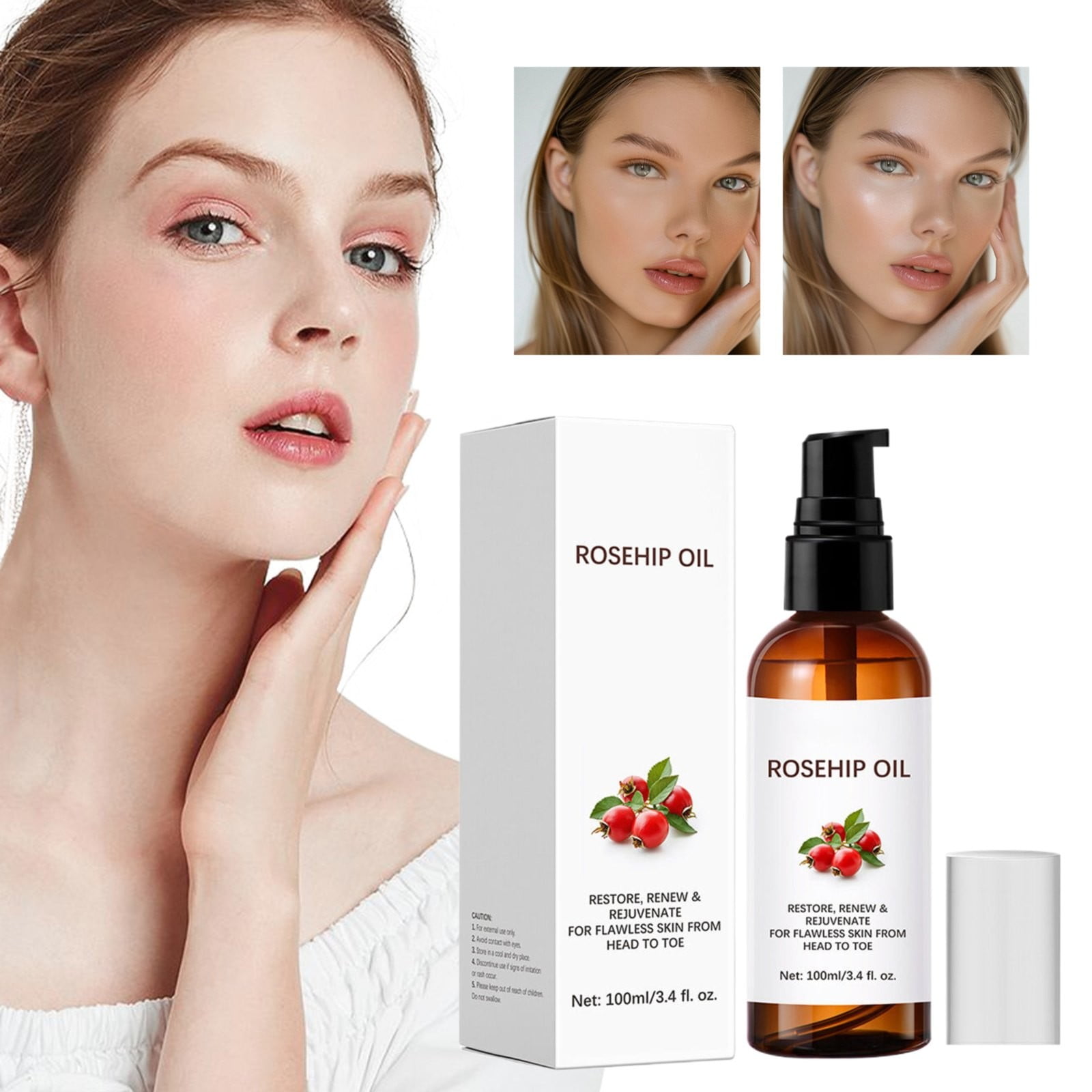Essential - Rose Fruit Seed Oil Facial Moisturizing and Moisturizing ...