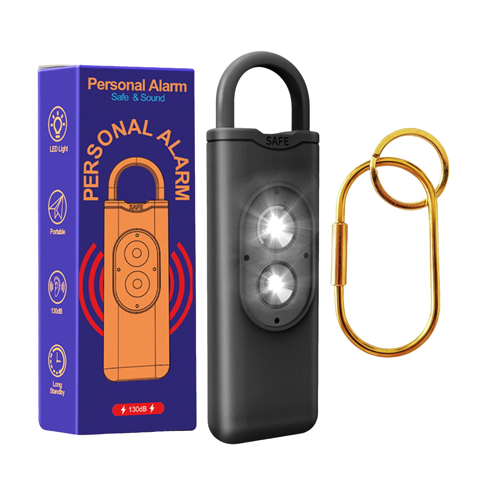 Essential Safety Companion: This Rechargeable Keychain Alarm Features a ...