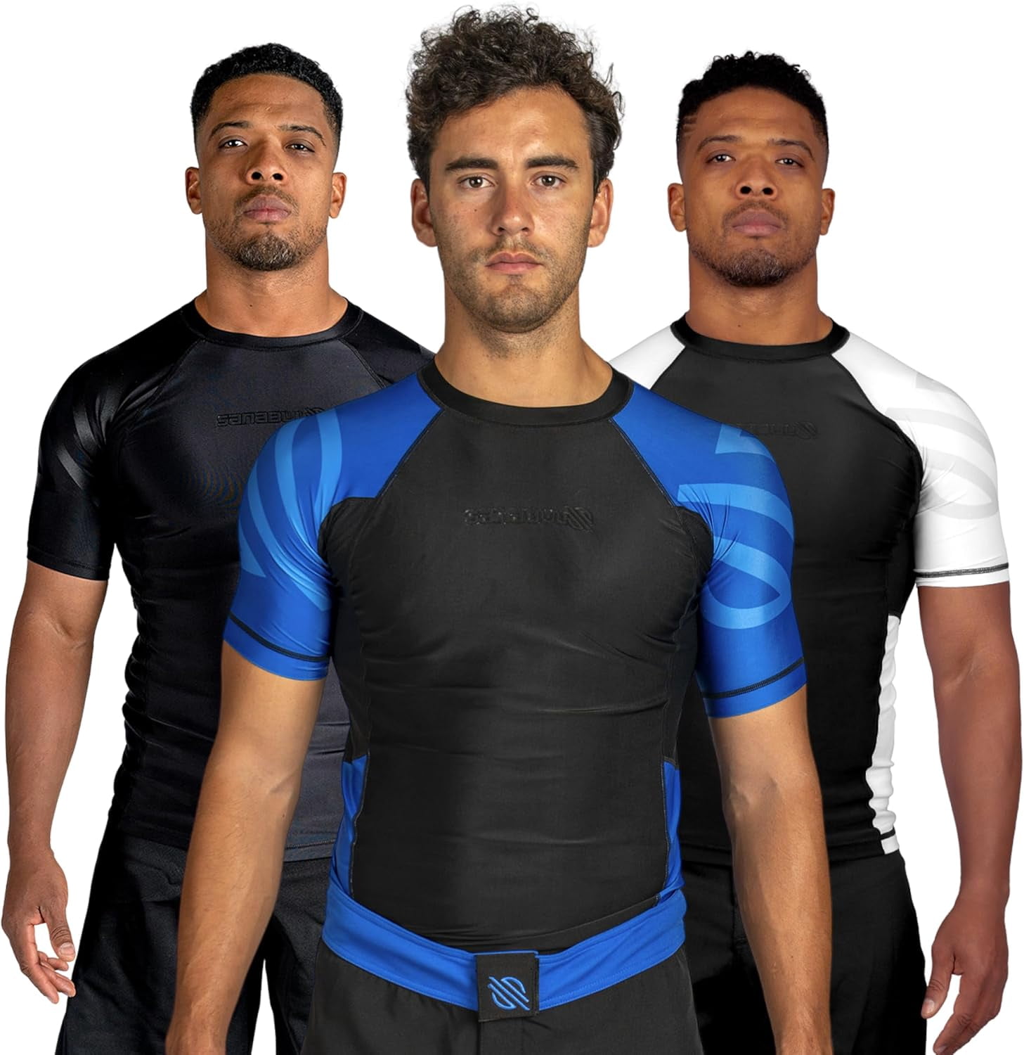 Essential Short Sleeve Rash Guard MMA BJJ Wrestling Grappling Jiu Jitsu ...
