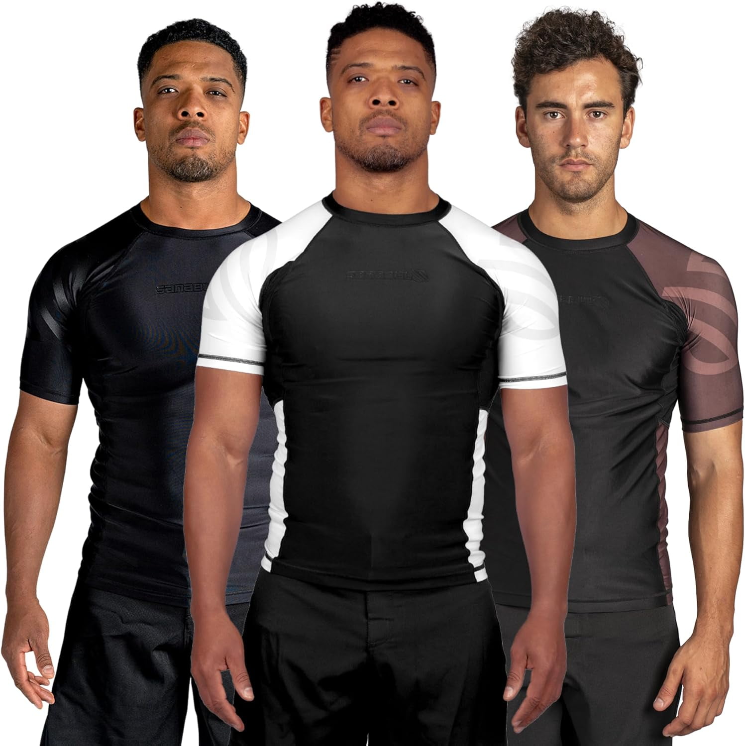 Essential Short Sleeve Rash Guard MMA BJJ Wrestling Grappling Jiu Jitsu ...