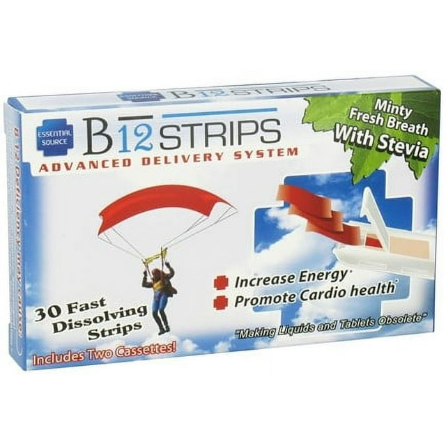 Essential Source B12 Strips 1000 mcg, 30 Ct - Walmart.com
