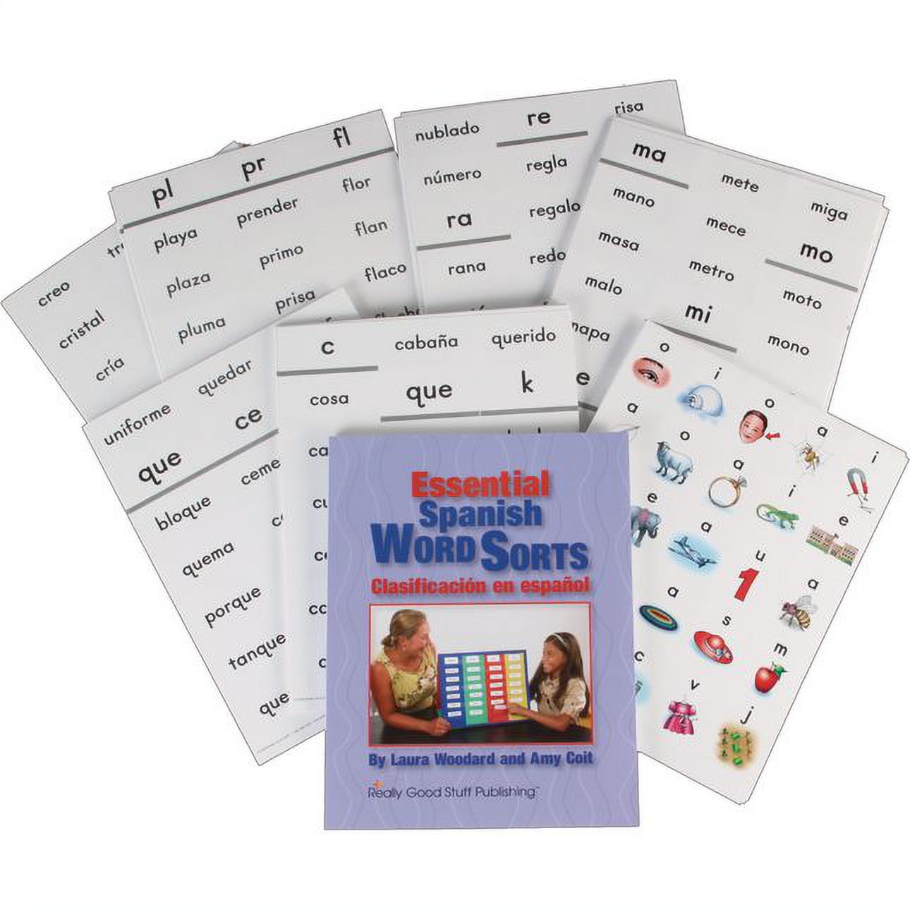 Essential Spanish Word Sorts Book and Demonstration Cards Set - Walmart.com