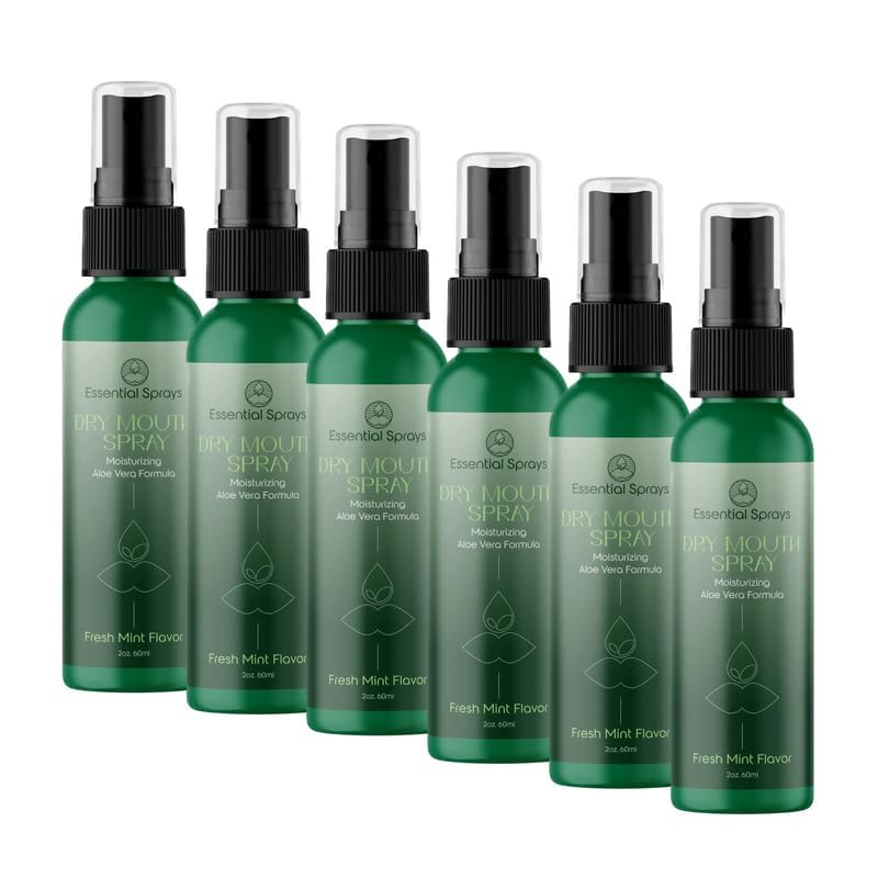 Essential Sprays Dry Mouth KEF16 Spray (6-Pack) - Moisturizing Aloe ...