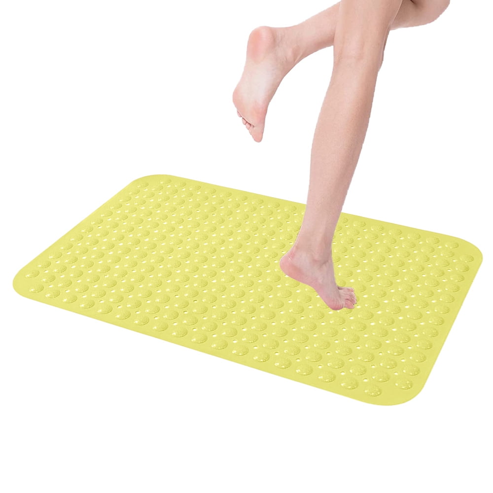 Essential Square Shower Mat, 35"x70", Grippy Textured Surface, Non-Slip ...