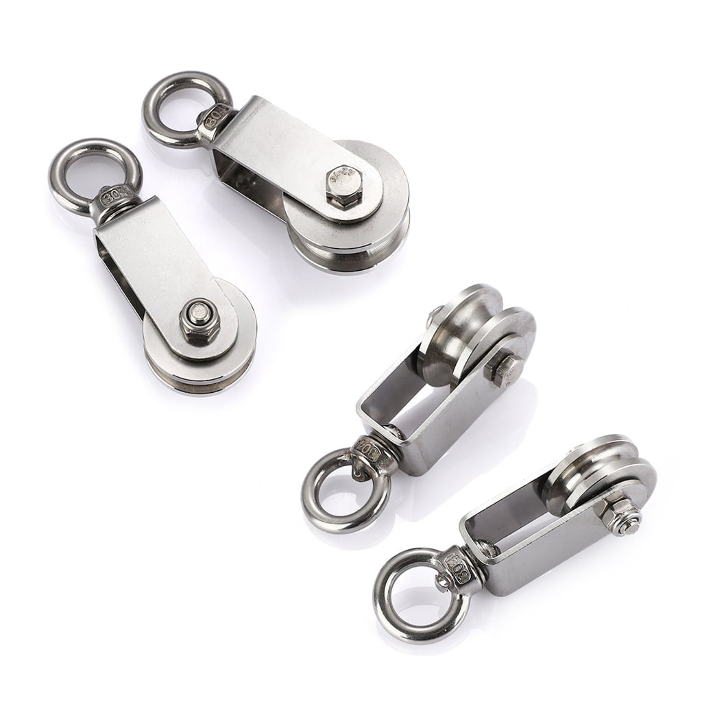 Essential Steel Wire Rope Pulley Swivels Pulley Block Rollers Heavy ...