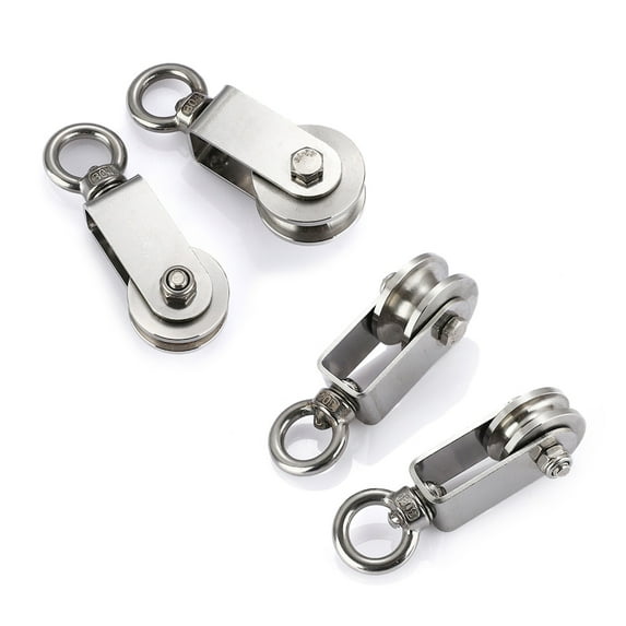 Essential Steel Wire Rope Pulley Swivels Pulley Block Rollers Heavy ...