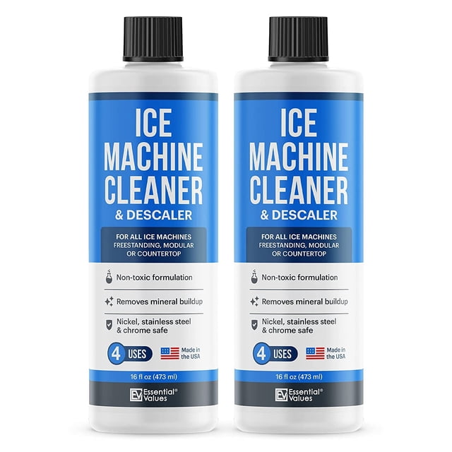 Essential Values 2-Pack Ice Machine Cleaner - Compatible and Nickel ...