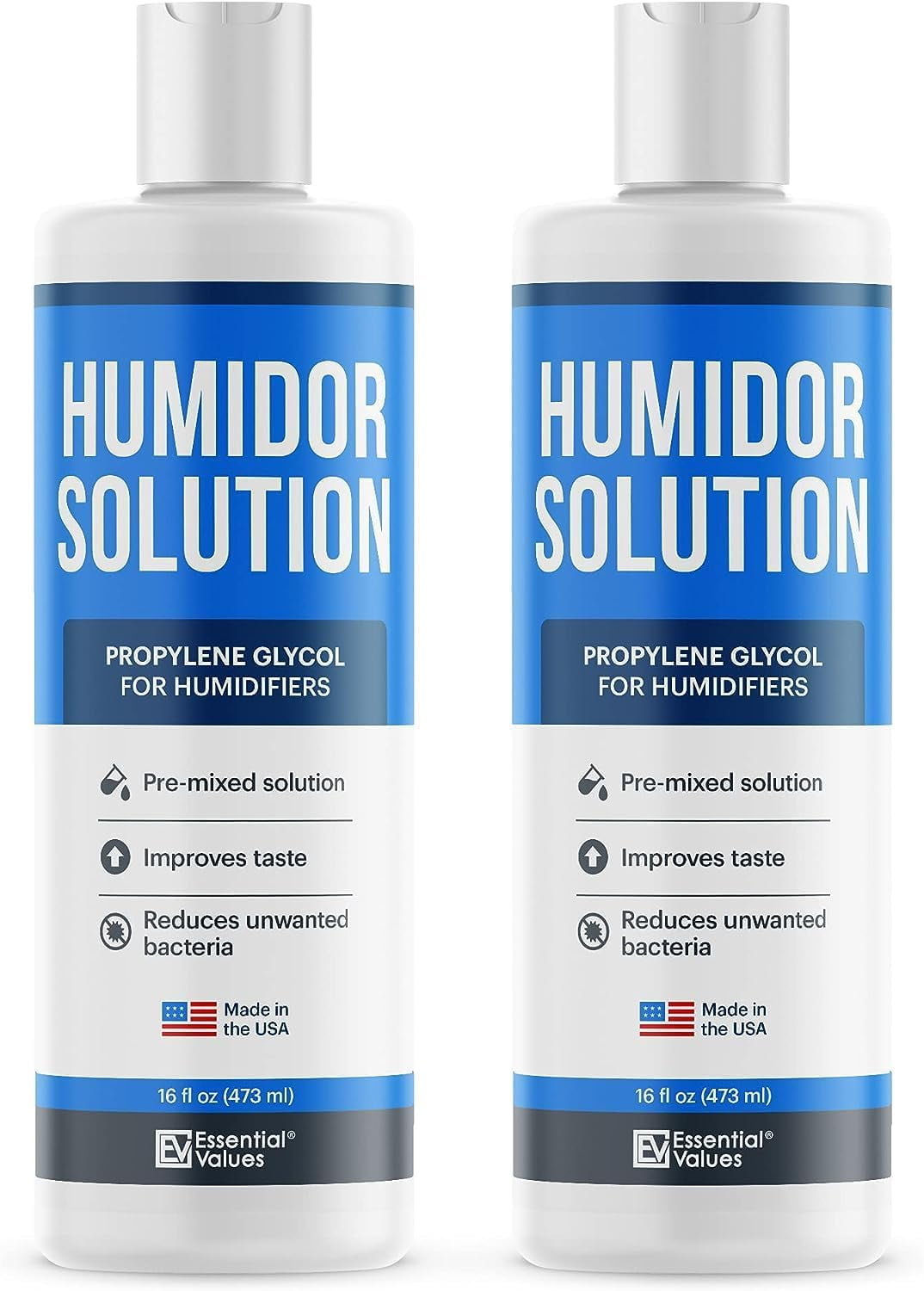 Essential Values Humidor Solution, 2 Pack 16oz Propylene Glycol ...