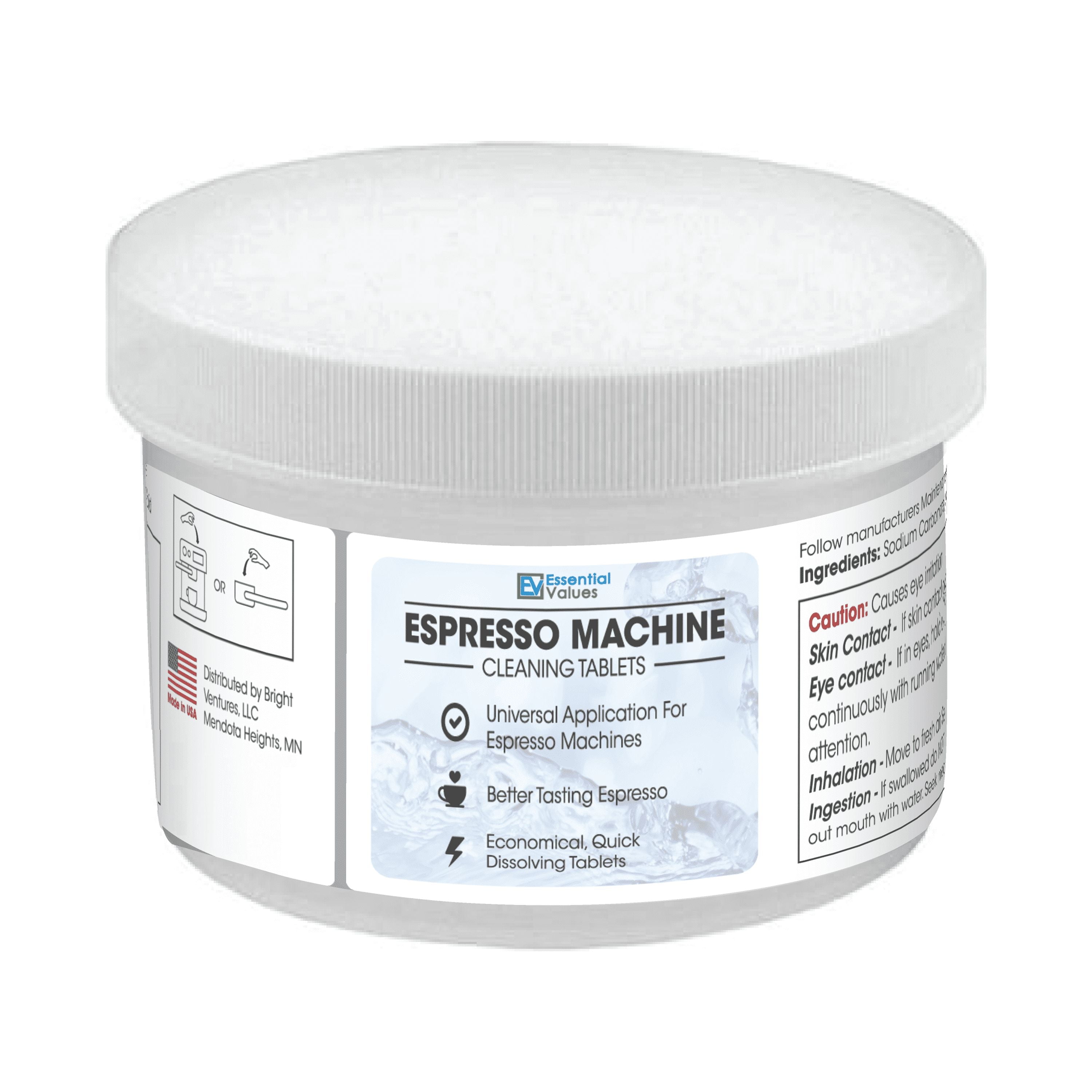 Essential Values Replacement Espresso Machine Cleaning Tablets - 10 ...