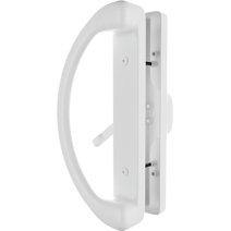 Sliding Patio Door Handle Set, 4-15/16 in., Extruded Aluminum, Hook ...