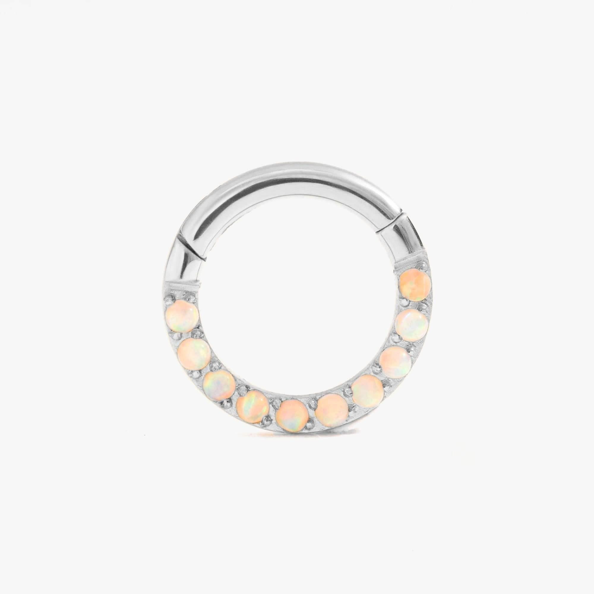 Essential White Opal Daith Jewelry & Septum Rings - Walmart.com